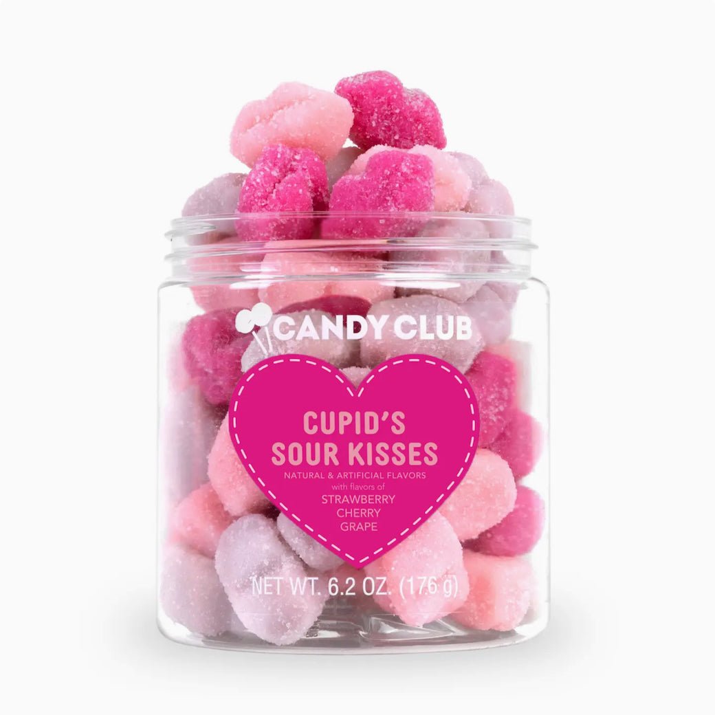 Cupid’s Sour Kisses Gummy Candy Grape, Strawberry, Cherry