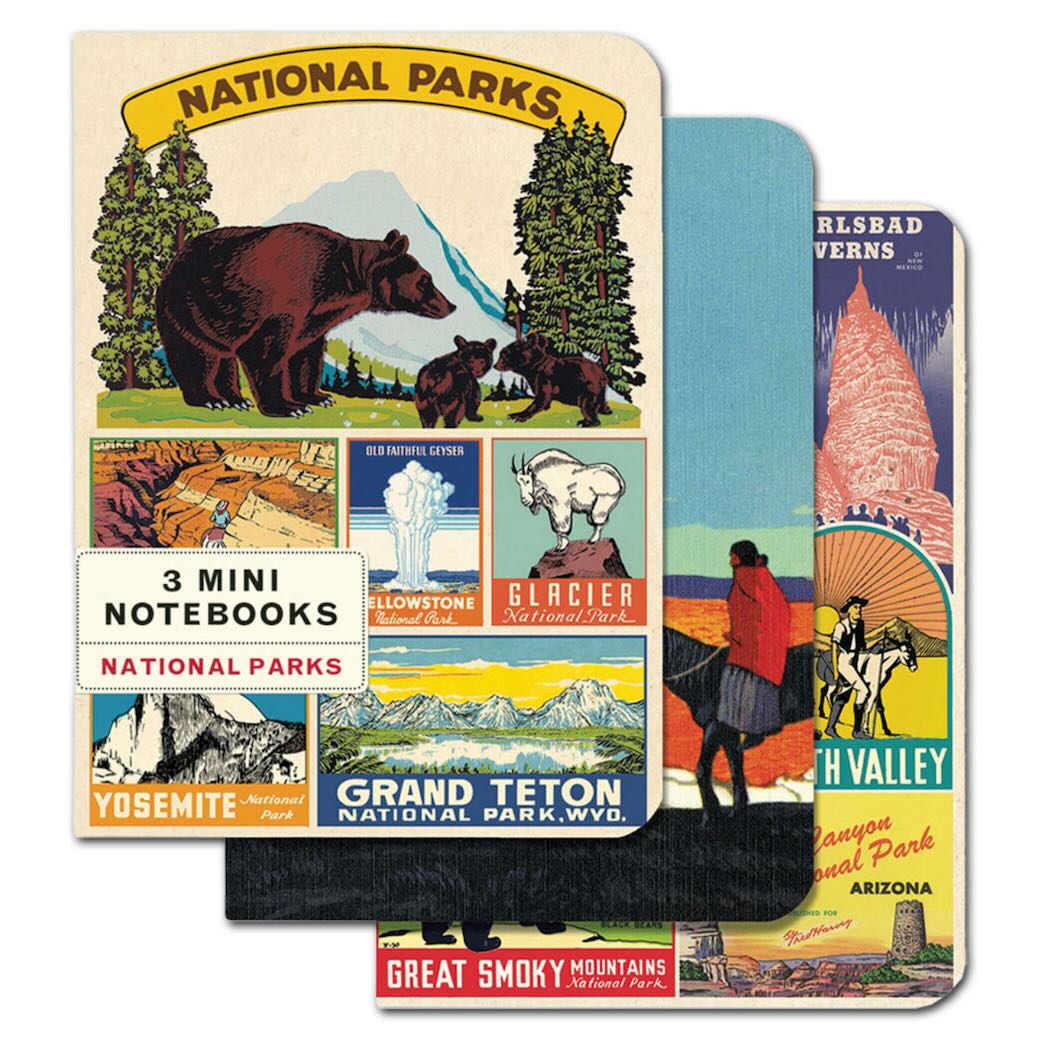 National Parks Mini Pocket Notebooks Set of 3