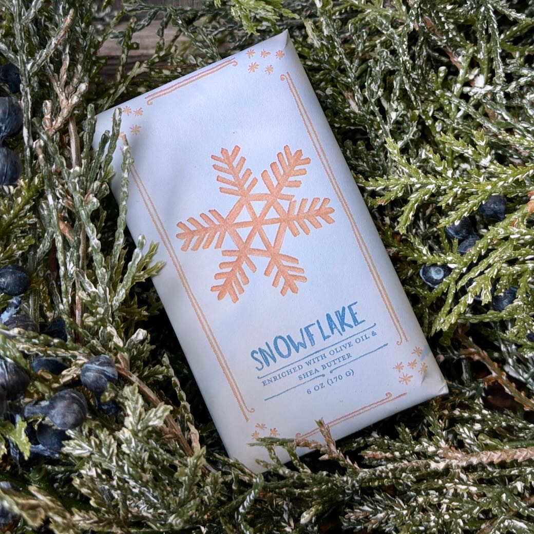 Snowflake Shea Butter & Olive Oil Christmas Soap