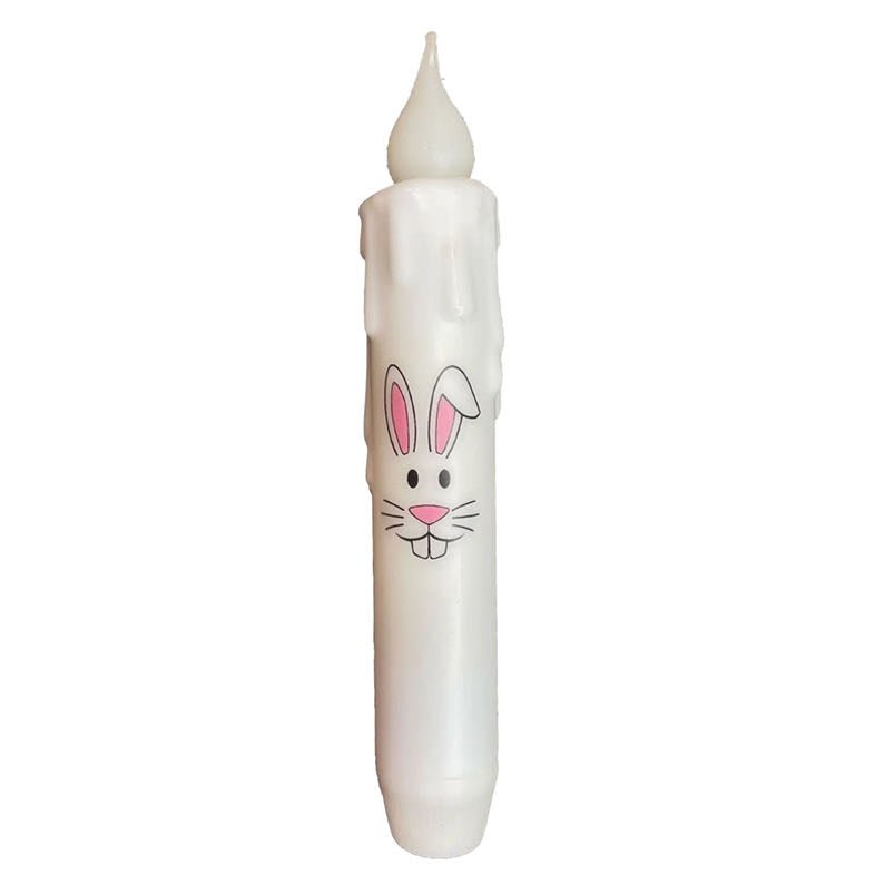 Battery Operated LED Easter Taper Candle w Bunny Face – Marmalade ...