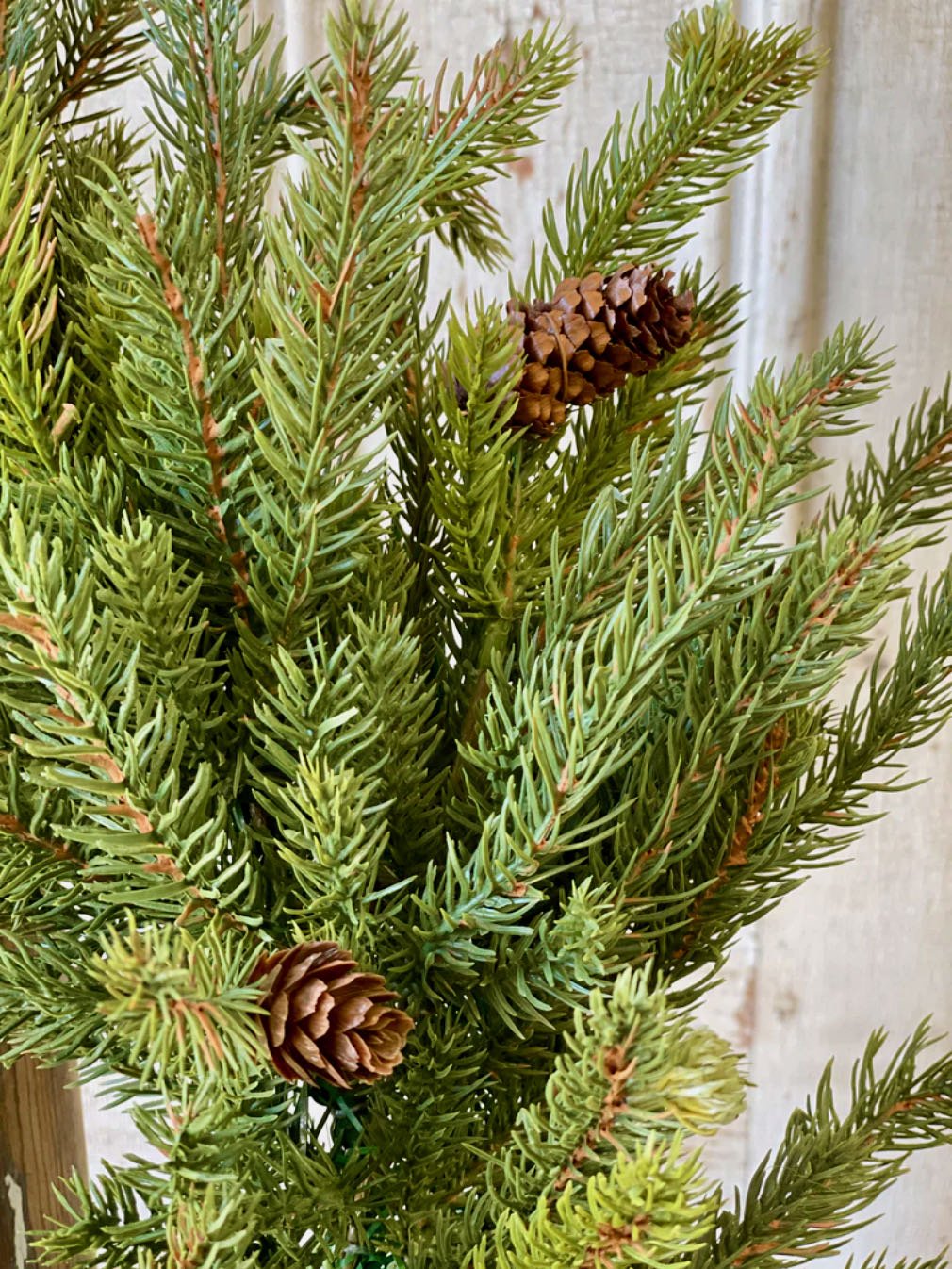 Christmas Wreath Spruce Boughs with Natural Pine Cones – Marmalade ...