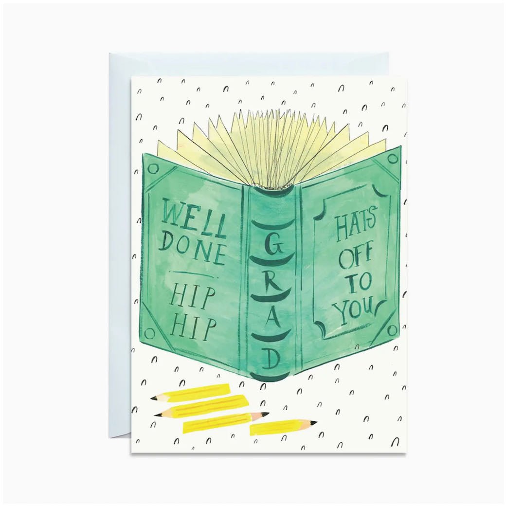 Graduation Card Well Done Hats Off to You!