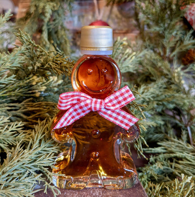 New York State Maple Syrup in Gingerbread Man Bottle