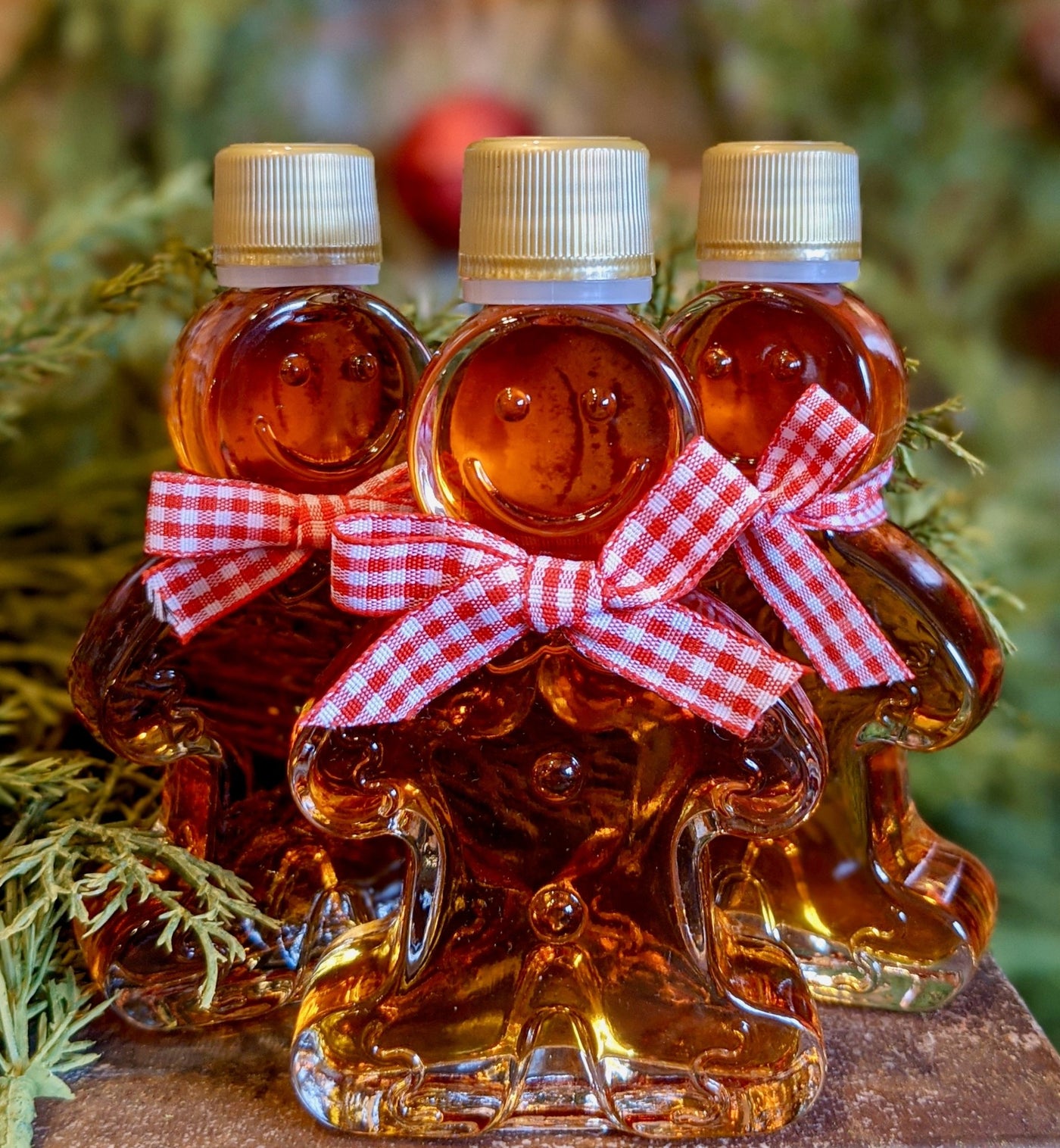 New York State Maple Syrup in Gingerbread Man Bottle