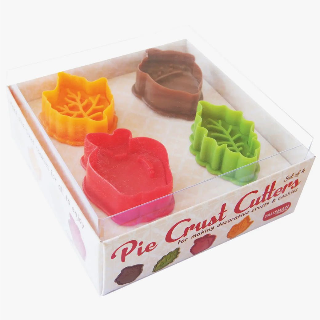 Set of Four Fall-Themed Pie Crust Cutters